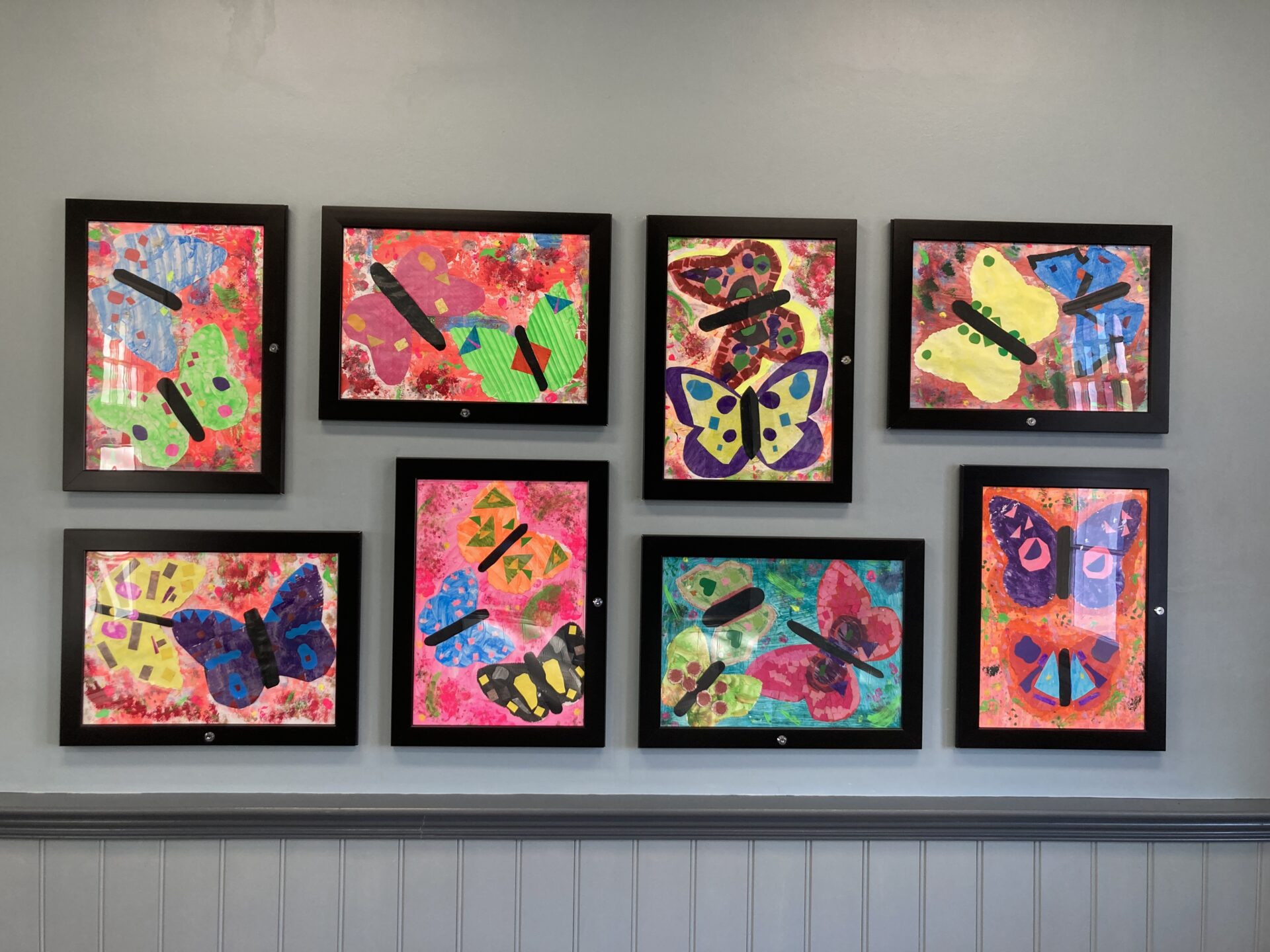 Beautiful Butterly Artwork - Gosden House School